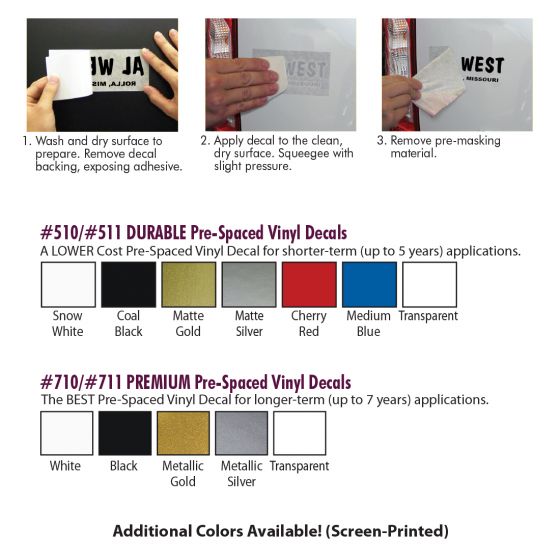 Die-cut Decals – Starr Advertising